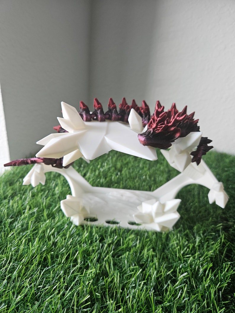 Fantasy Collectibles, Articulating Dragon Display Stand, Crystal Cave ...