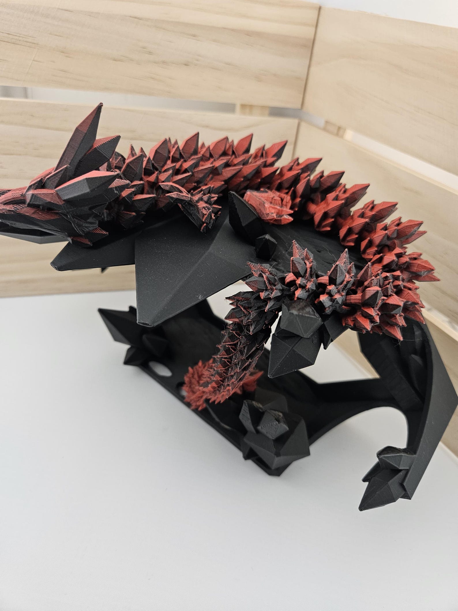 Fantasy Collectibles, Articulating Dragon Display Stand, Crystal Cave ...