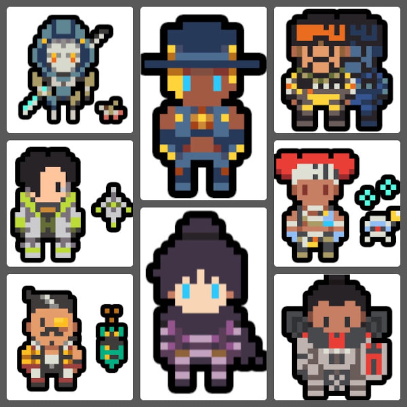 Apex Legends Mini Perler Bead Art - Etsy