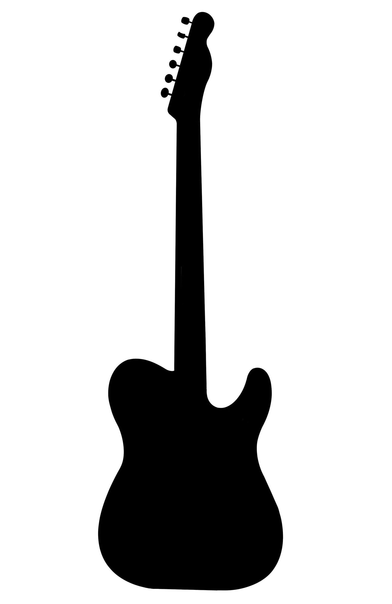Fender Telecaster Silhouette Graphic - Etsy