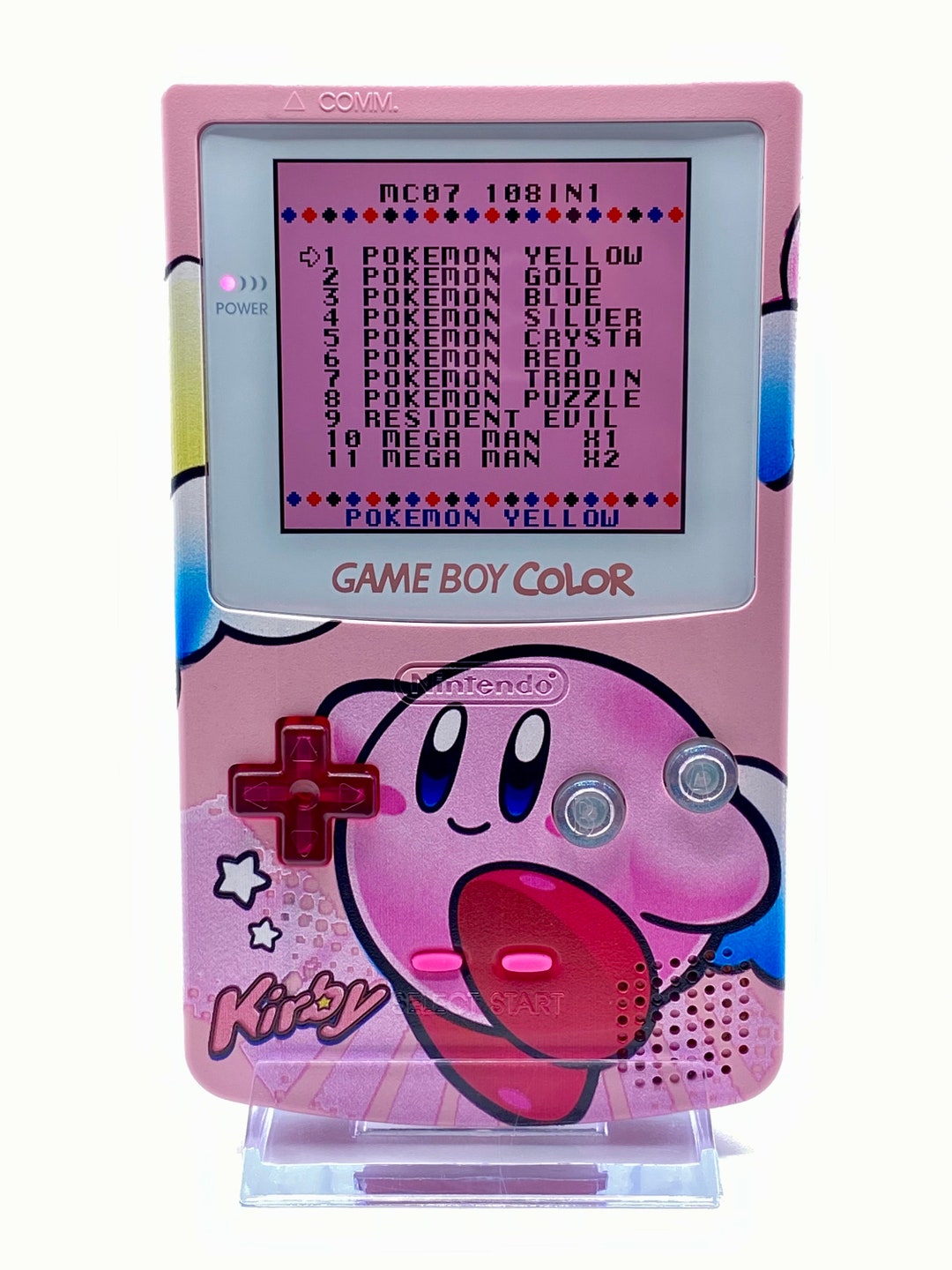 Nintendo Game Boy Color Kirby With IPS Screen - Etsy