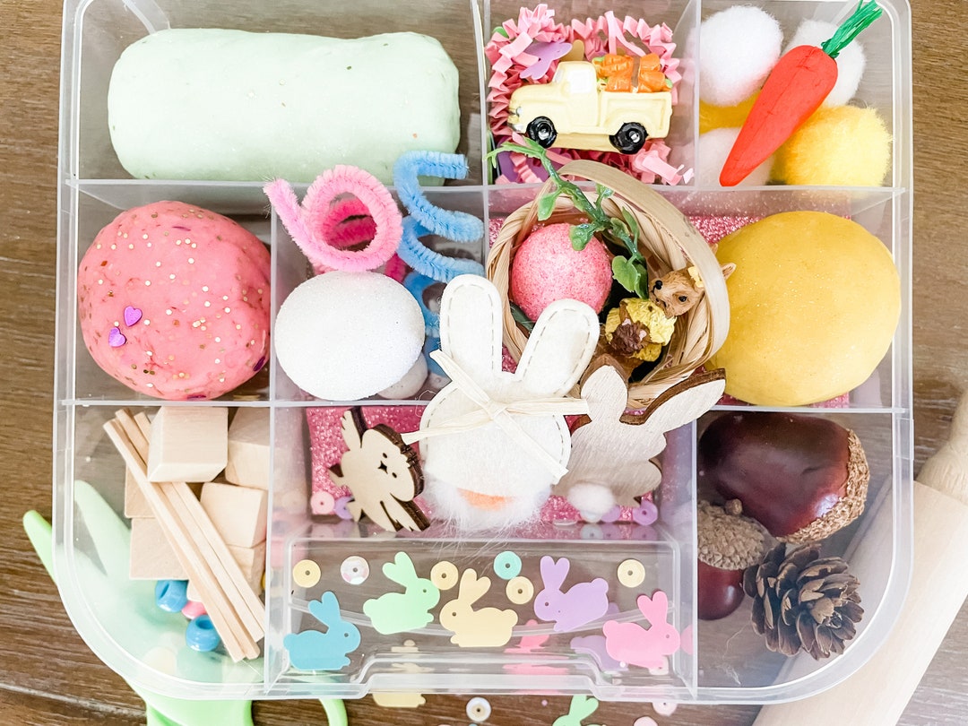 Easter Play Dough Kit, Easter Sensory Kit, Easter Sensory Bin, Play ...