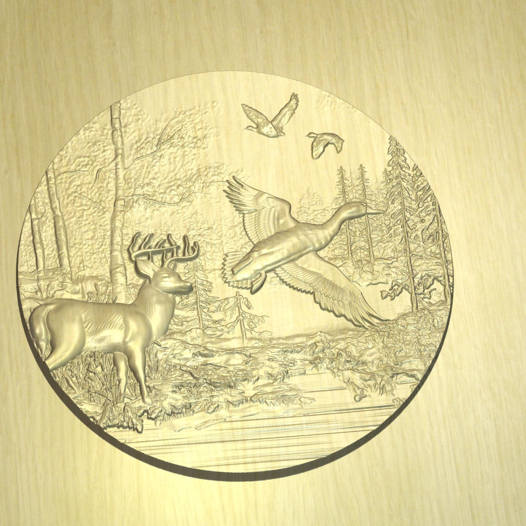 3d Stl Model for Cncdeer 3d Stl , STL Model, CNC Router Engraver ...