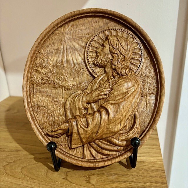 Sacred Heart of Jesus Wood Carving Religious Catholic Icons of Our Lord ...