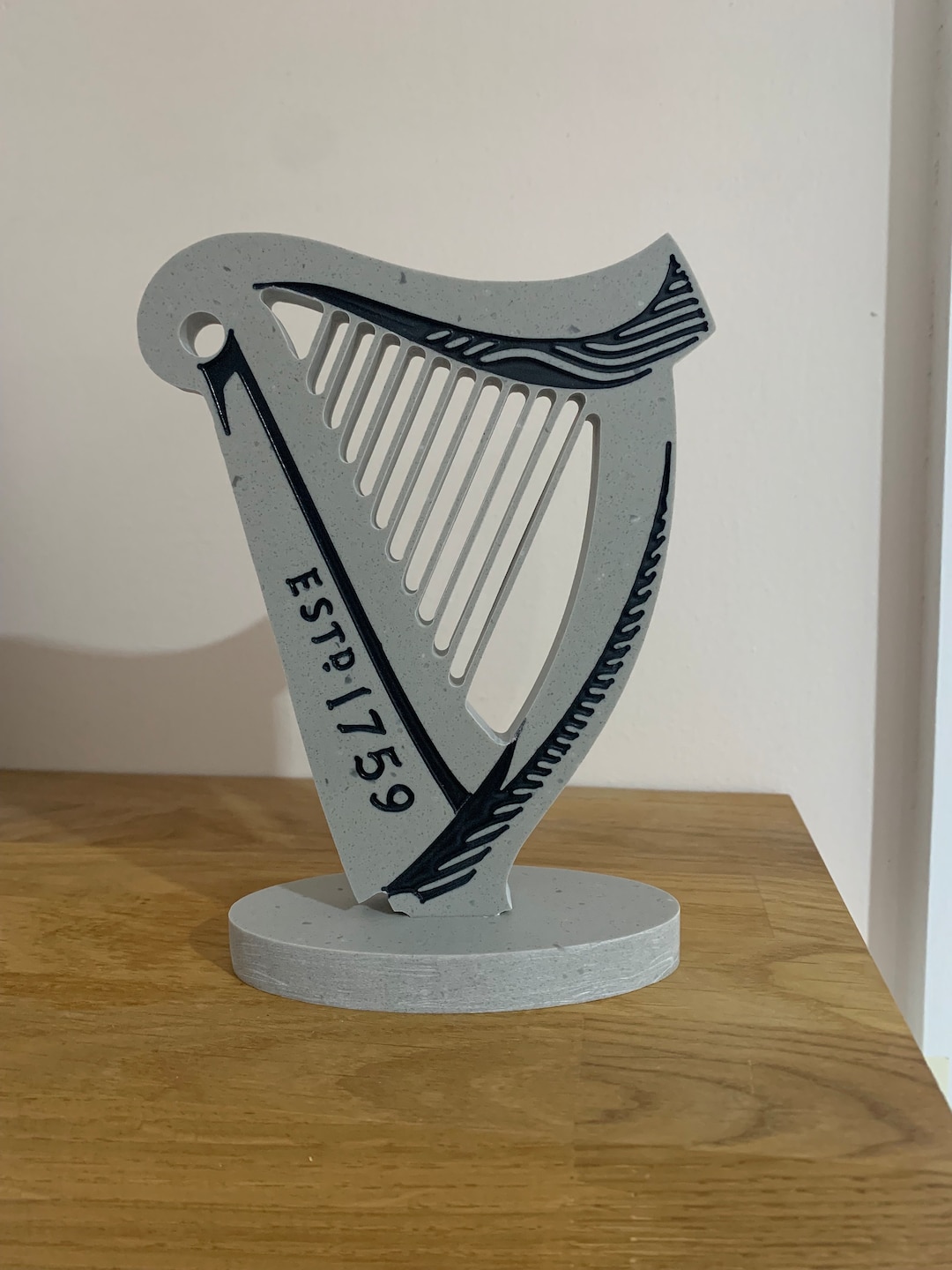 Guinness Harp Corian Carving, Home Bar , GUINNESS Harp Statue , Irish ...