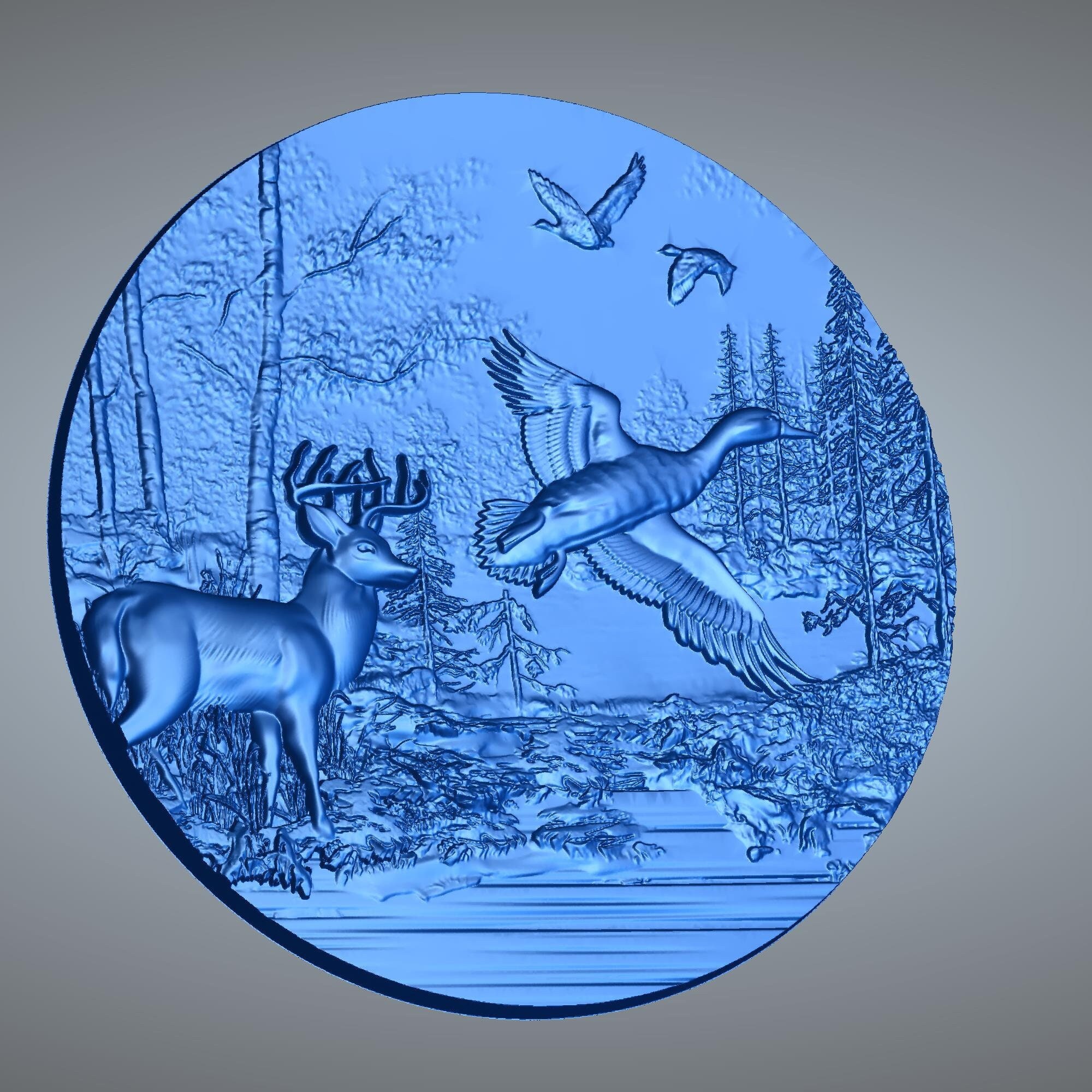 3d Stl Model for Cncdeer 3d Stl , STL Model, CNC Router Engraver ...