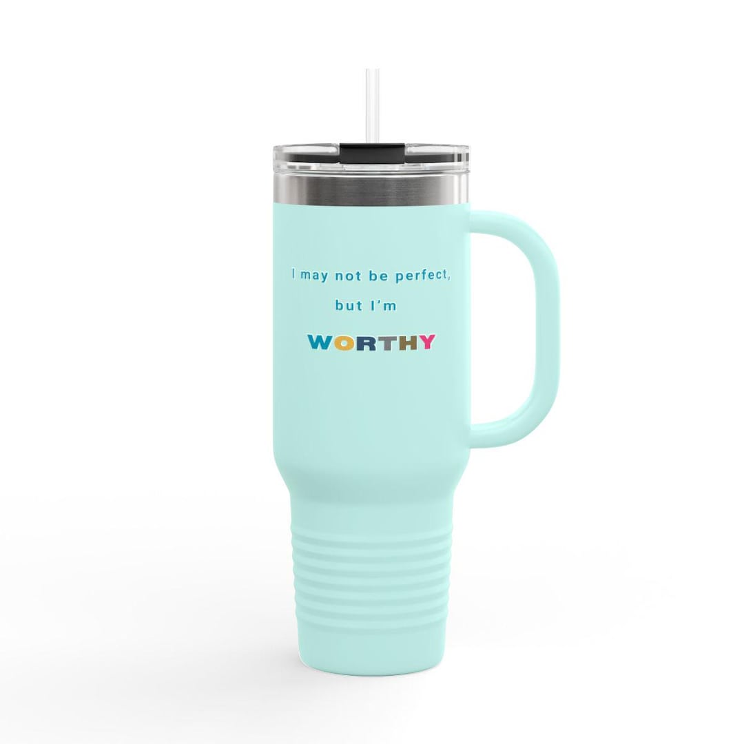 Empowering 40oz Insulated Mug With Lid & Straw | Inspirational Quote ...