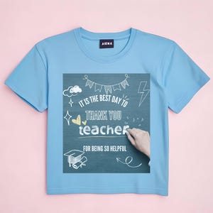 Comfort Colors Teacher Appreciation Shirt: Best Day to Thank You Design ...