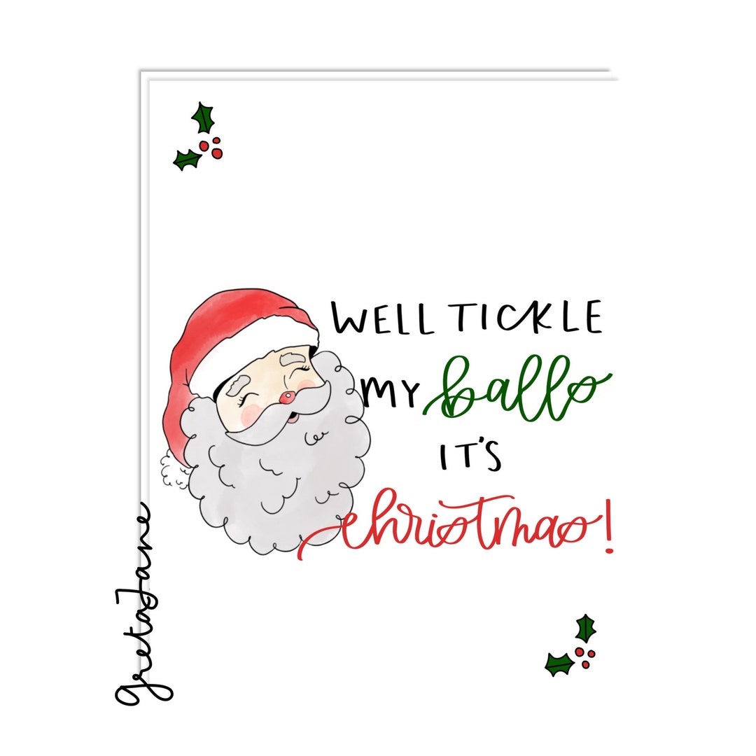 Funny Christmas Card // Adult Holiday Card // Inappropriate Christmas ...