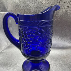Pitcher in Cobalt Blue Mosser - Etsy