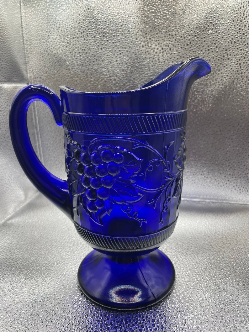Pitcher in Cobalt Blue Mosser - Etsy