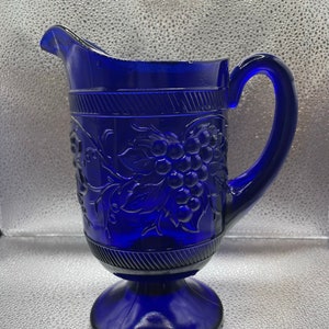 Pitcher in Cobalt Blue Mosser - Etsy
