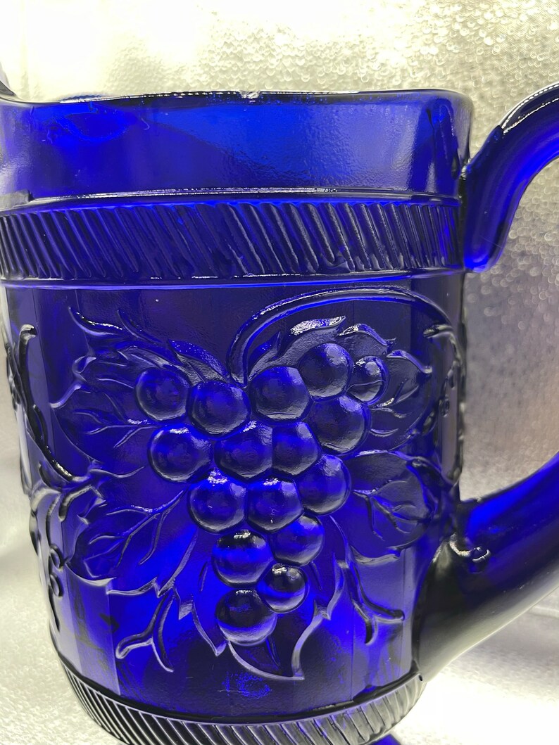 Pitcher in Cobalt Blue Mosser - Etsy