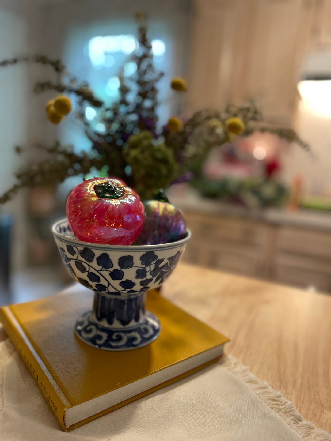 Bombay Blue & White Porcelain Blue Willow Pattern Bowl - Etsy