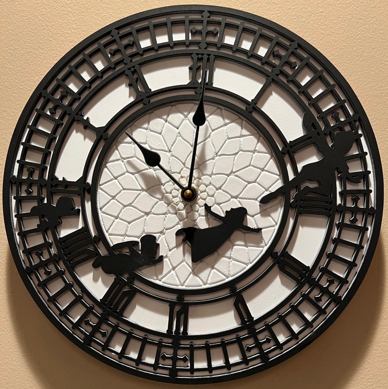 Peter Pan Never Grow up Neverland Clock Digital Design Only | No ...