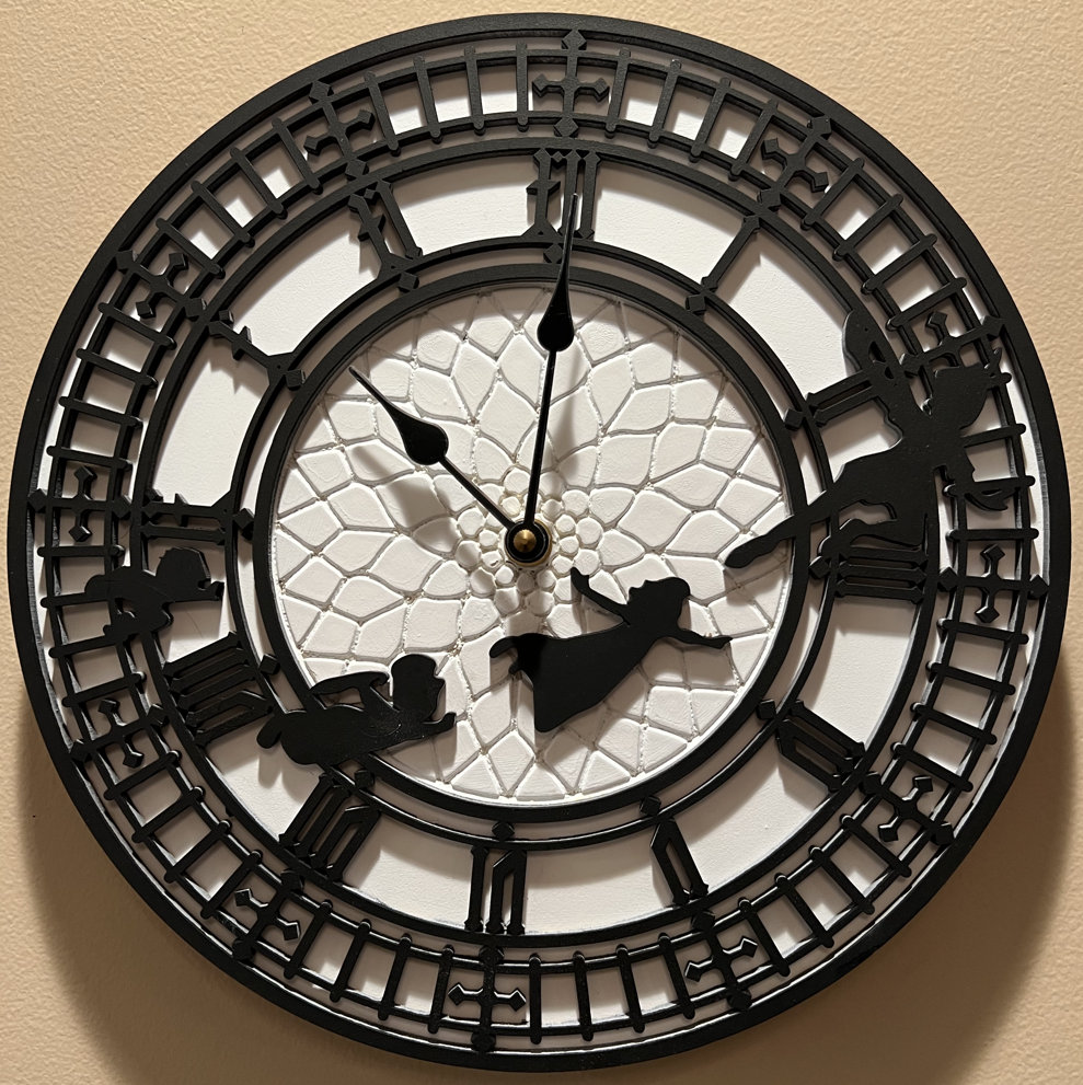 Peter Pan Never Grow up Neverland Clock Digital Design Only | No ...
