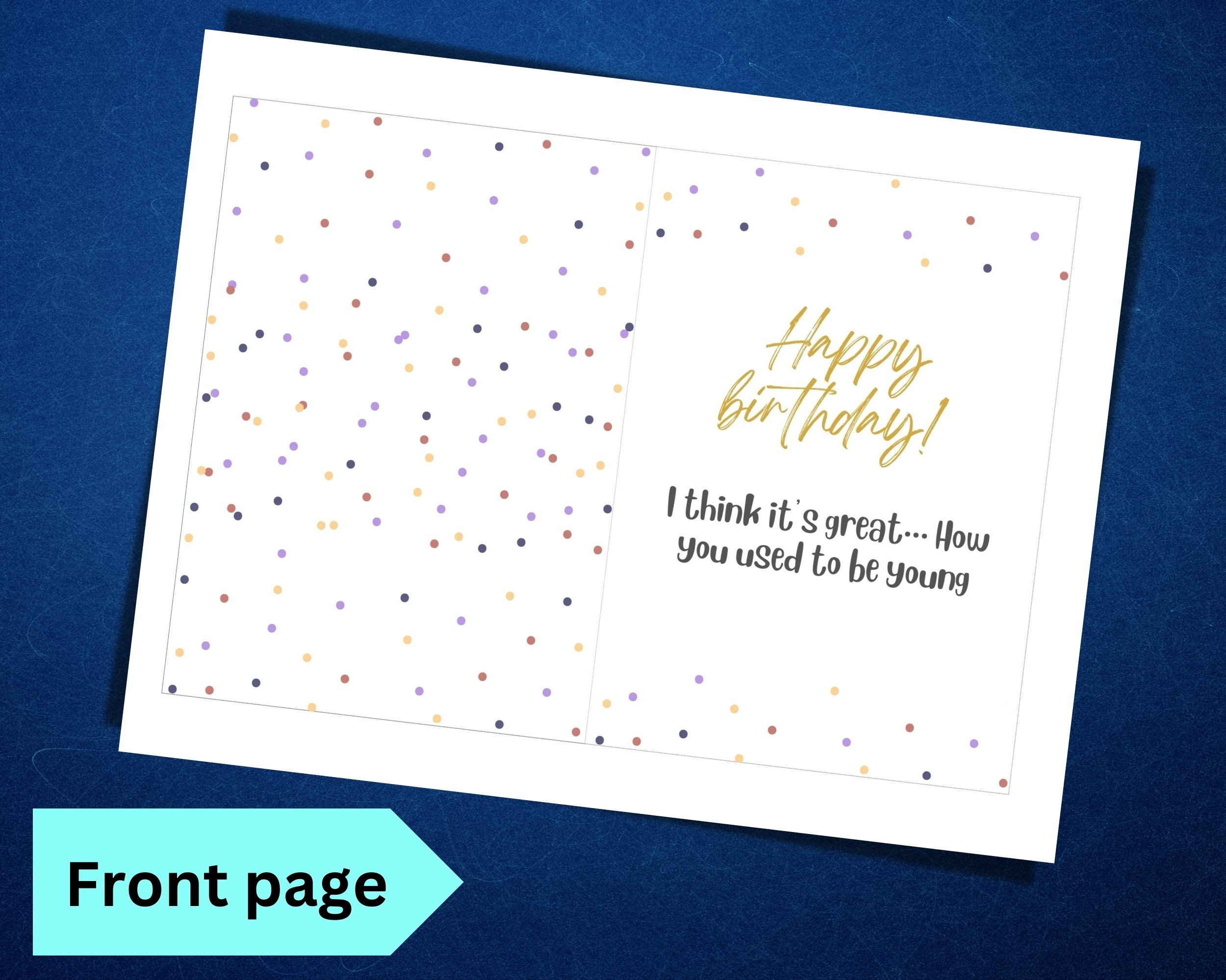 Funny Printable Birthday Card Funny Birthday Card Printable - Etsy