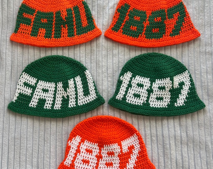 FAMU/1887 Crochet Bucket Hat (pre-made/ready to Ship) - Etsy