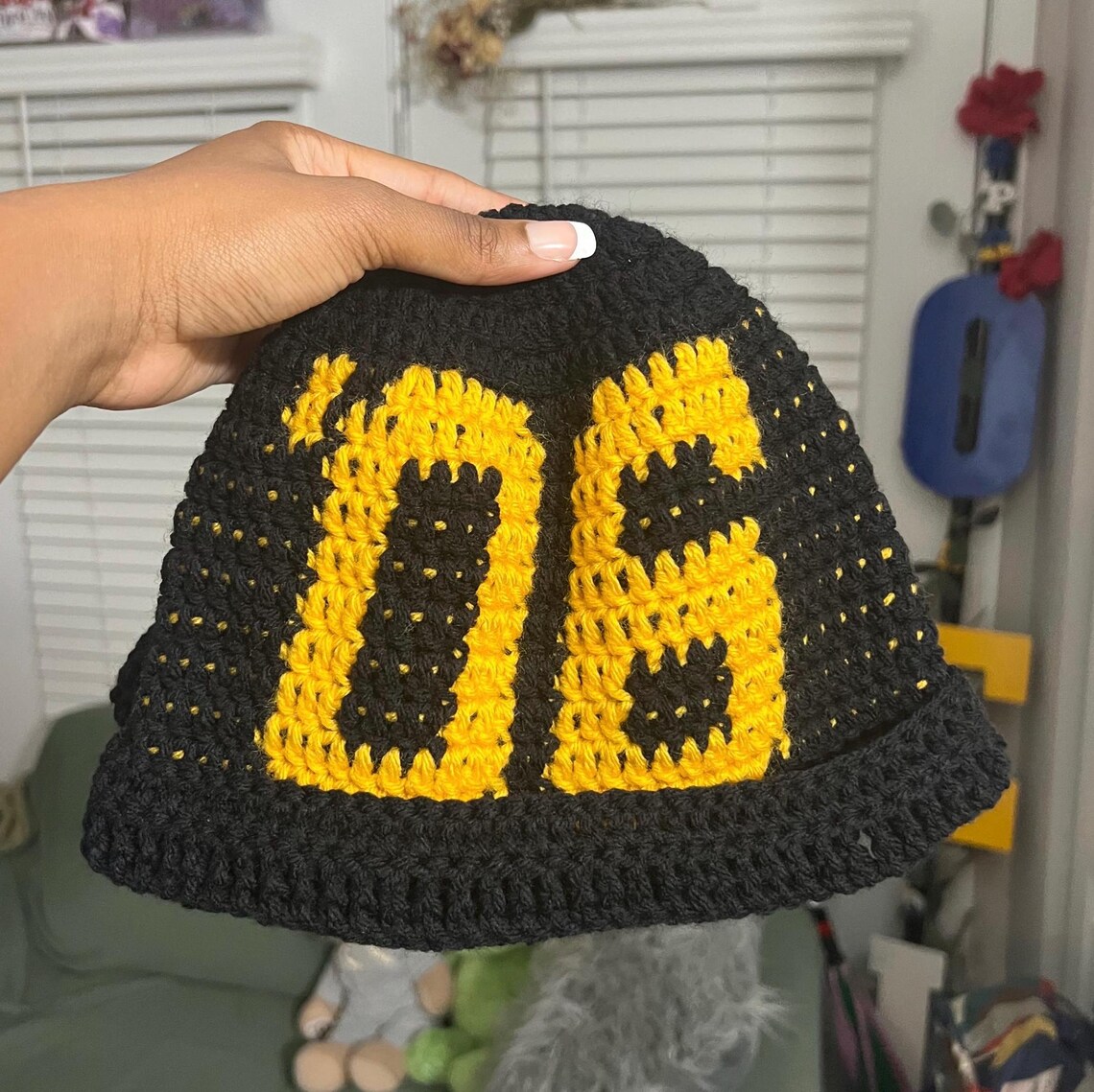 Crochet Beanie With Letters/numbers (custom) - Etsy