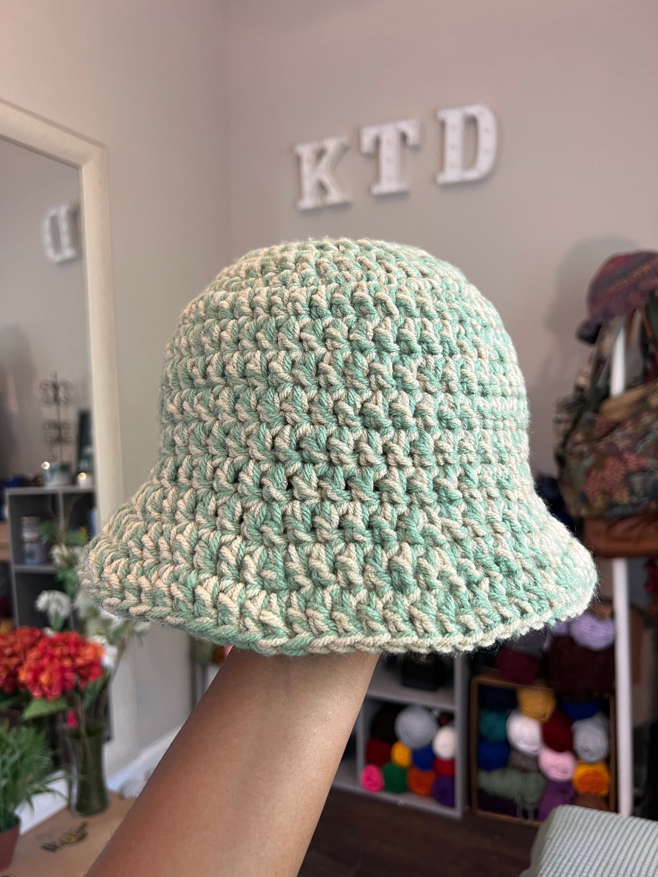 Crochet Bucket Hat With 2-3 Colors (custom) - Etsy