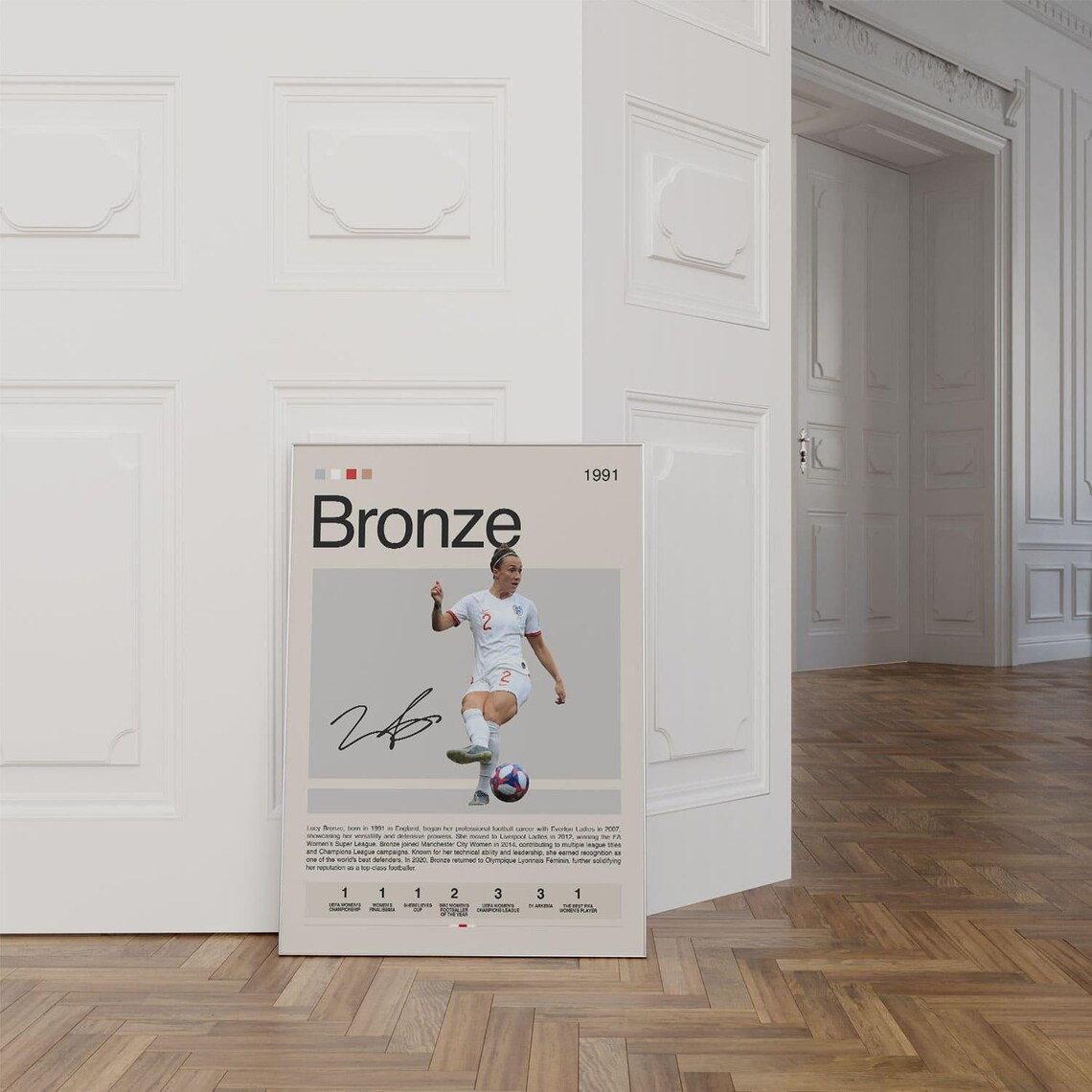 Lucy Bronze Poster, England Women's National Team Poster, Sports Poster ...