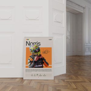 Lando Norris Poster, F1 Racing Poster, F1 Fan Gift, Formula Poster ...