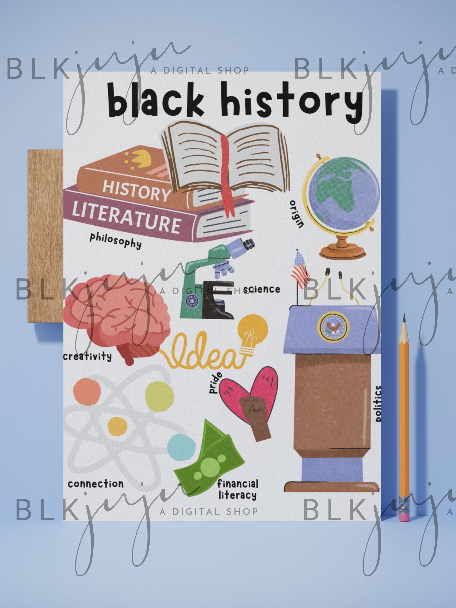 Black History Educational Poster Playroom Prints Classroom - Etsy
