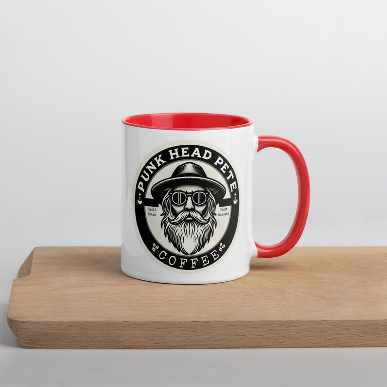 Punk Head Pete Coffee Mug alternate Logo - Etsy