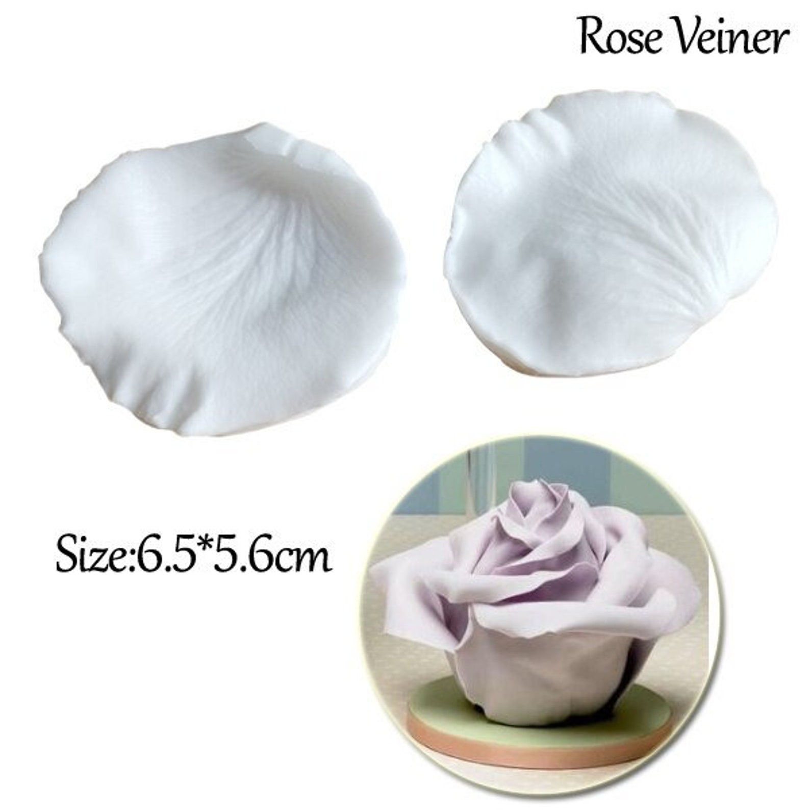 Rose Silicone Veiner Mould, Flower Cutters - Etsy