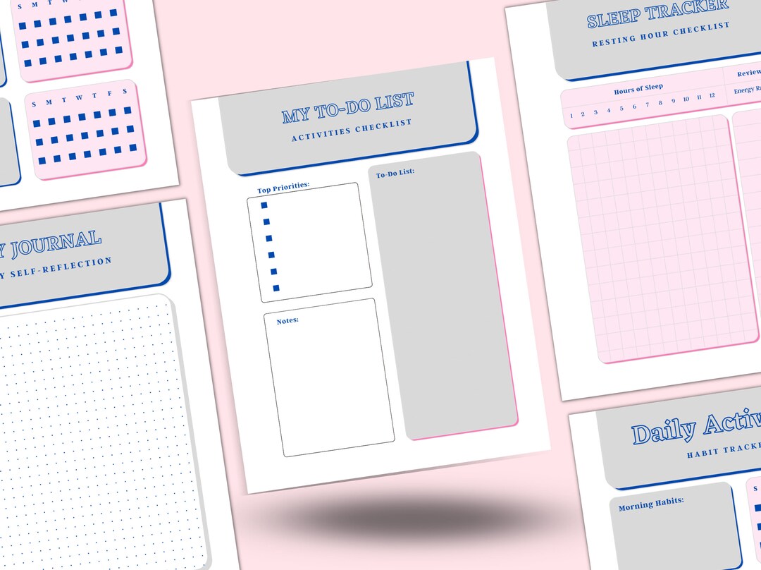 Printable Daily Activities Student Planner Daily Task to - Etsy