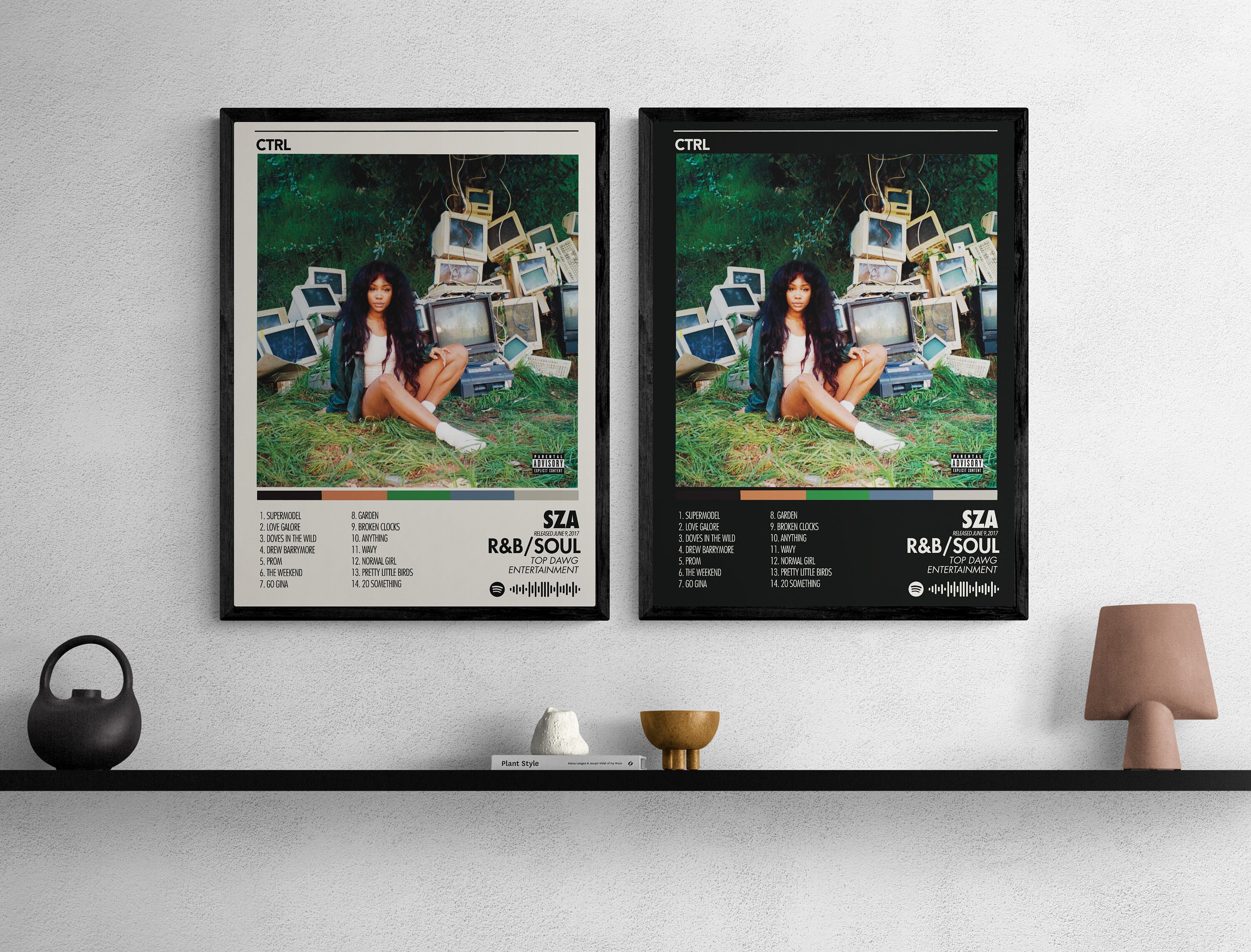 SZA | Ctrl | Wall-art, Wall Print | Album Art | Custom Music Artist ...