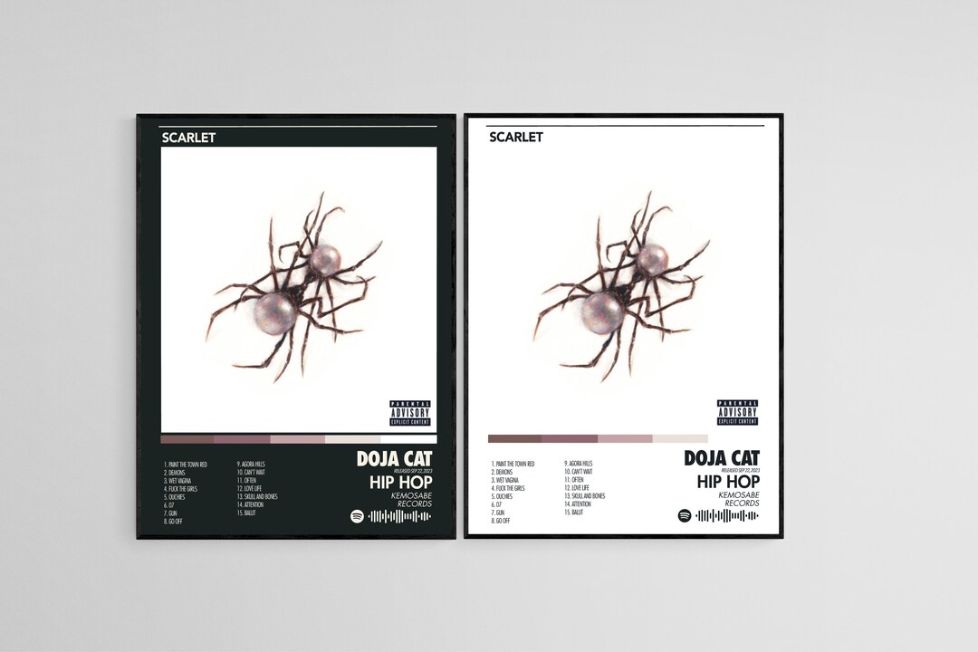 Doja Cat Scarlet Wall-art Wall Print Album Art Custom - Etsy