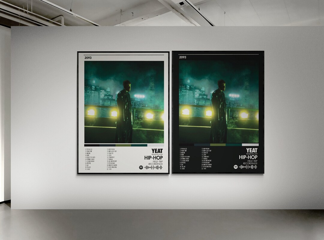 Yeat 2093 Wall-art, Wall Print Album Art Custom Music Artist Print DOWNLOAD WHITE Black - Etsy
