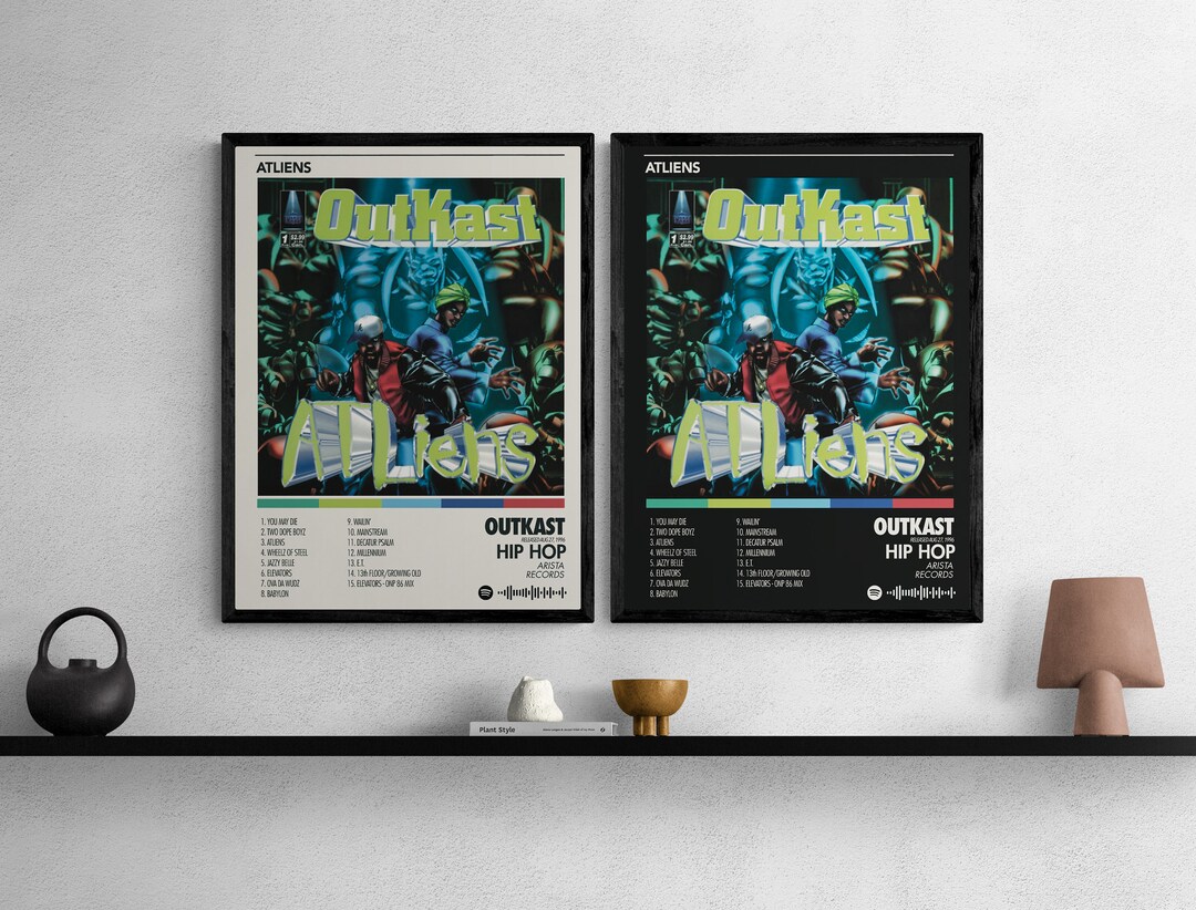 Outkast Atliens Wall-art, Wall Print Album Art Custom Music Artist ...