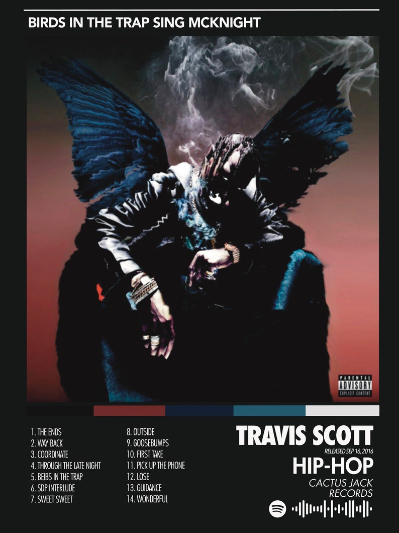 Travis Scott | Birds in the Trap Sing Mcknight | Wall-art, Wall Print ...
