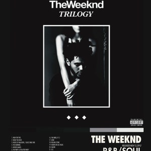 The Weeknd Trilogy Wall-art, Wall Print Album Art Custom Music Artist ...
