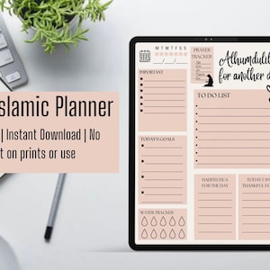 Daily Islamic Digital Planner, Instant Download, Productivity Muslim ...