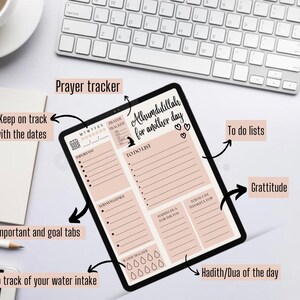 Daily Islamic Digital Planner, Instant Download, Productivity Muslim ...