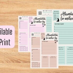 Daily Islamic Digital Planner, Instant Download, Productivity Muslim ...