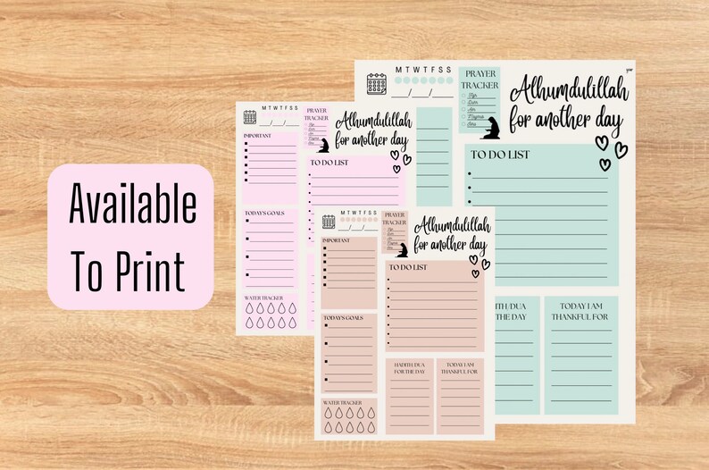 Daily Islamic Digital Planner, Instant Download, Productivity Muslim ...