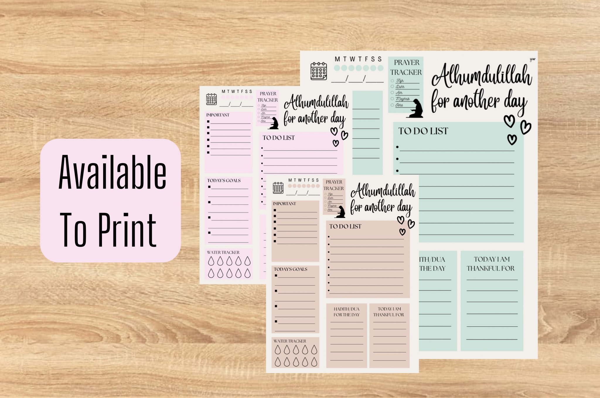 Daily Islamic Digital Planner, Instant Download, Productivity Muslim ...