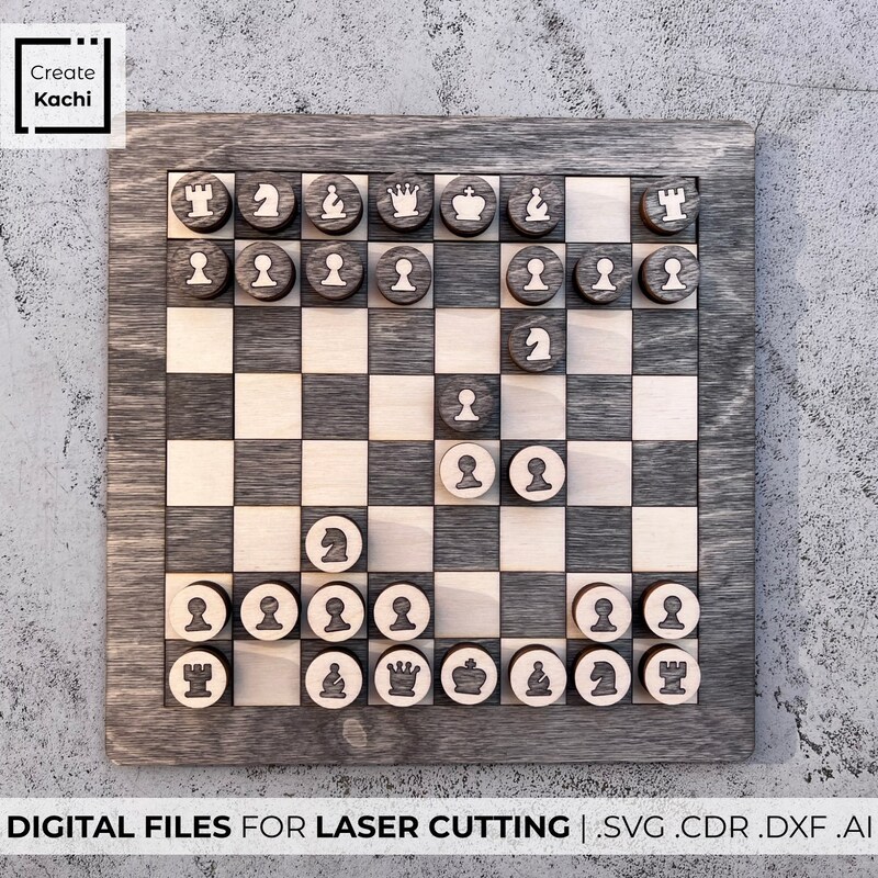 Chess Cut Files - Etsy