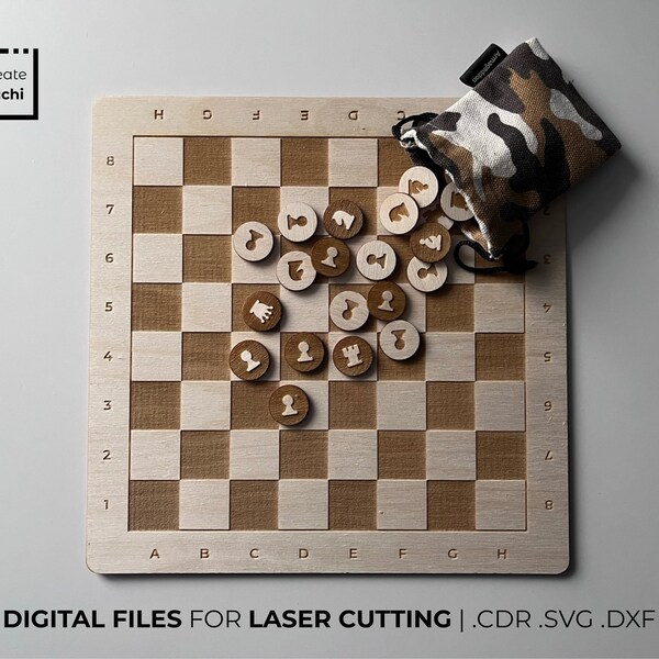 Laser Cut Chess Set - Etsy