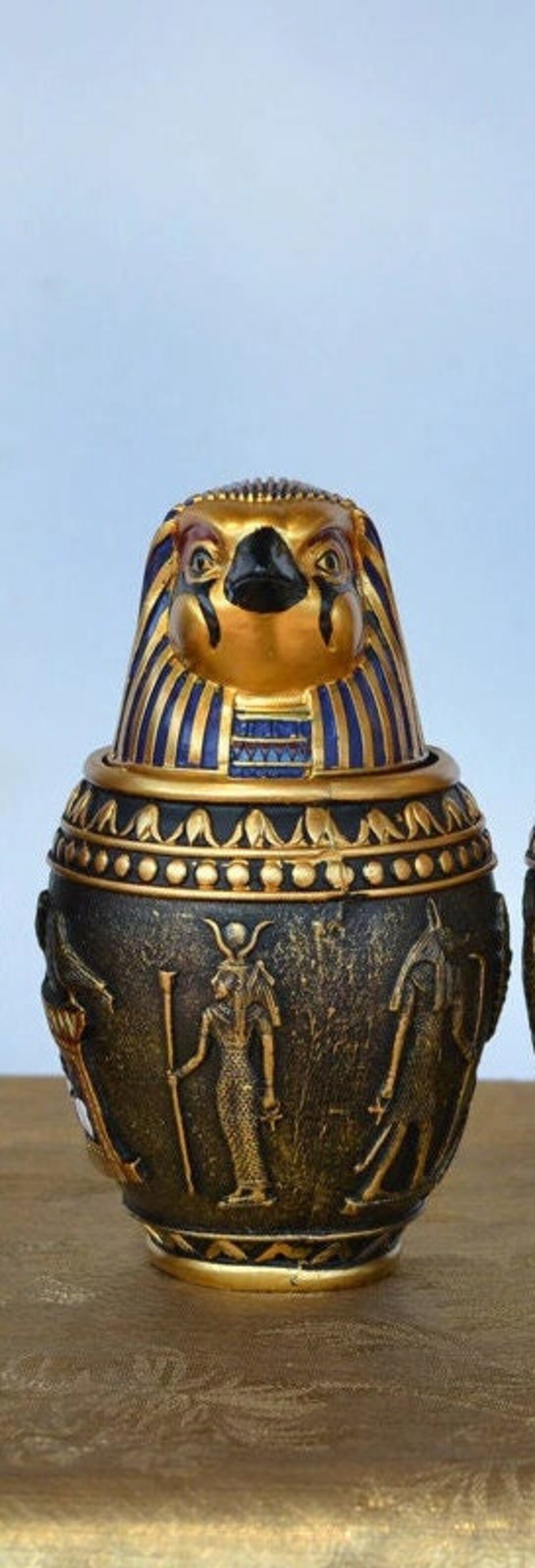 Ancient Egyptian Pot Storage Figurines- Egypt Pharaoh Holy Room ...