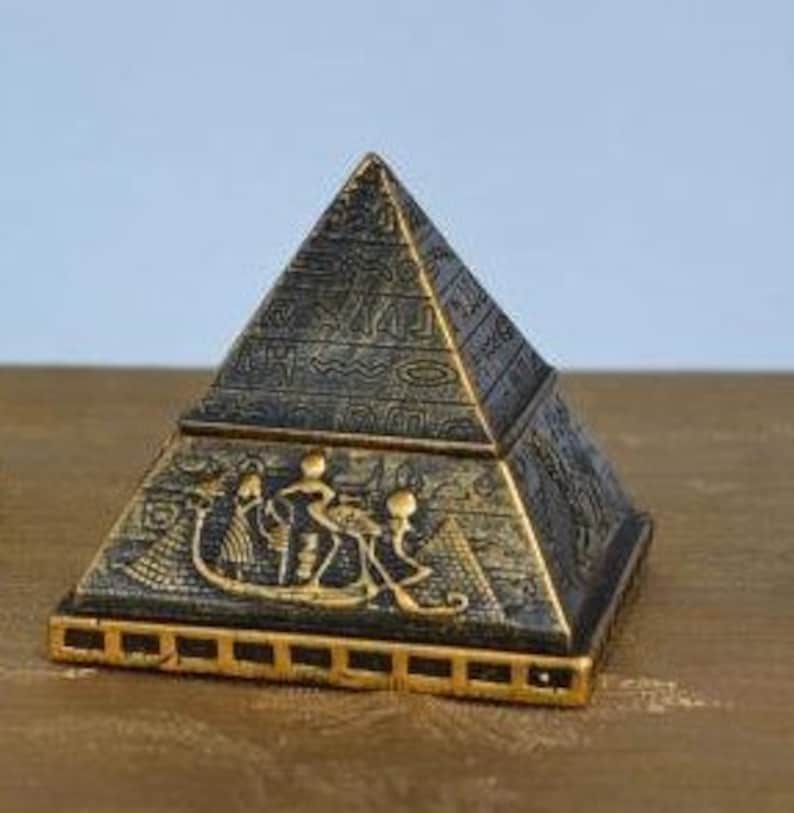 Egyptian Metal Pyramids Pieces/set-architectural Souvenir- Souvenir Urn ...