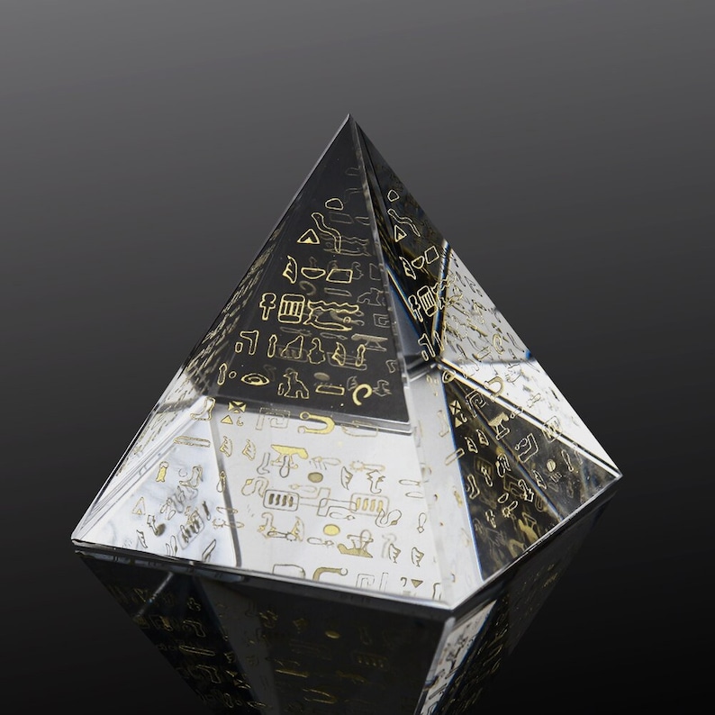 Ancient Egypt Pyramid Laser- Sculpture- Cuneiform Pattern Symbol Runes ...