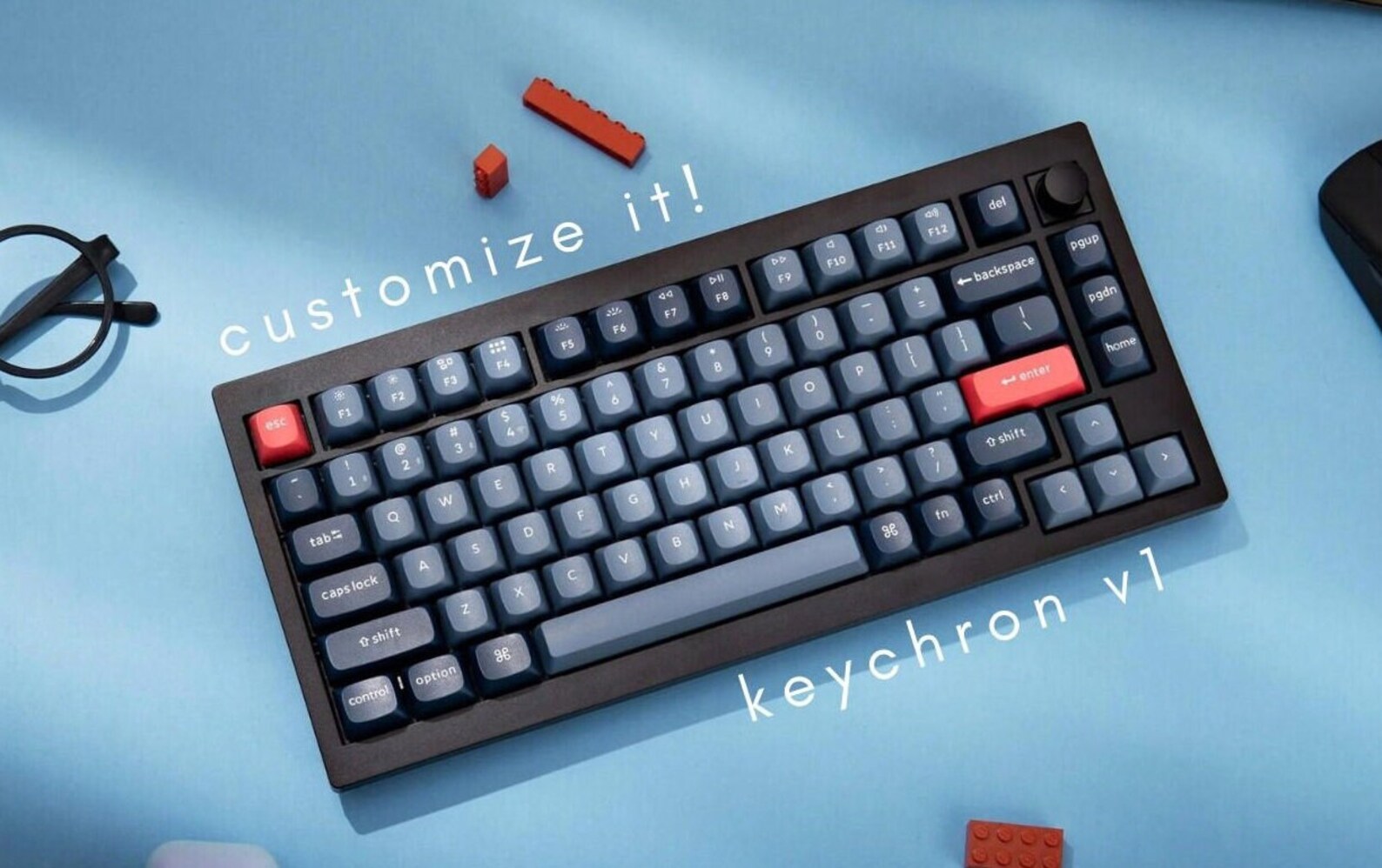 Custom Keyboard. Customize Your Own Keychron V1. 9 Keycap Options and ...