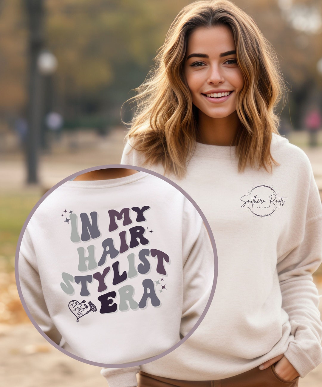 Personalized in My Hair Stylist Era Sweatshirt, Personalized Salon ...