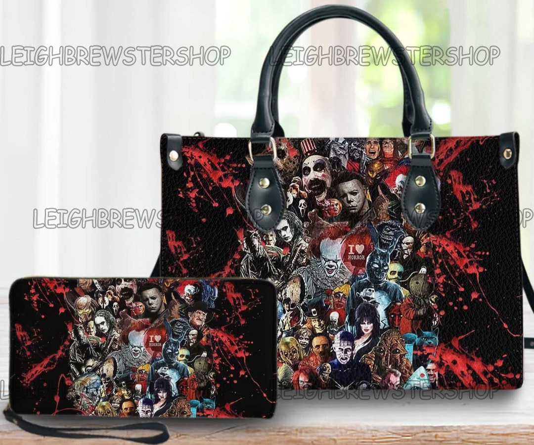 Horror Movie Halloween Leather Handbag and Wallet Halloween - Etsy
