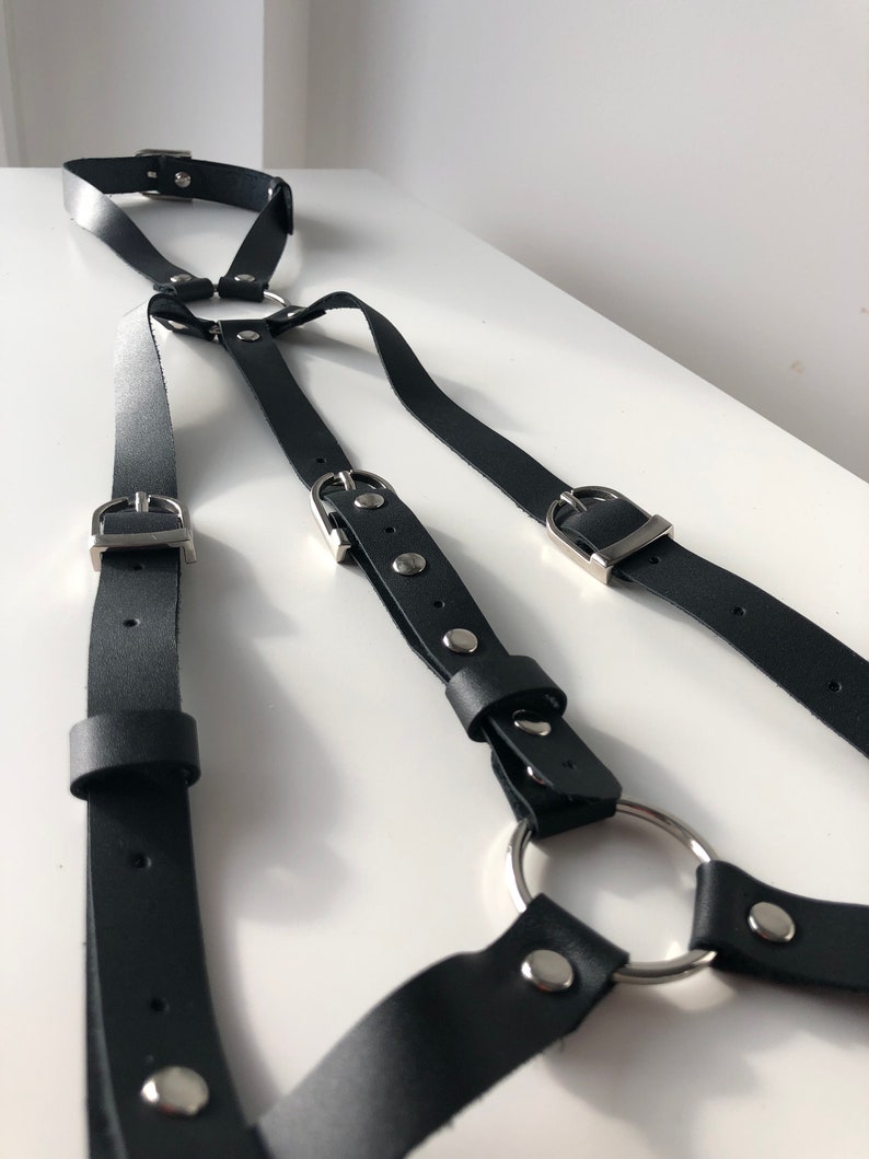 Leather Harness,garter Belt,plus Size Harness,bondage Harness,leather ...